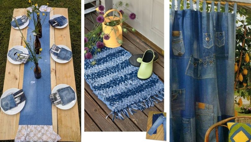 Φρέσκια δόση έμπνευσης με 30 απίθανες DIY ιδέες από παλιά τζιν | SunnyDay